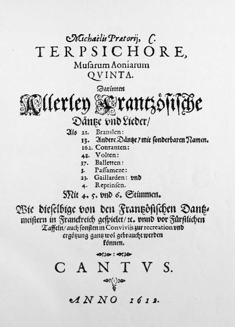 TERPSICHORE – Tanzsätze à 4 und à 5 | Michael Praetorius